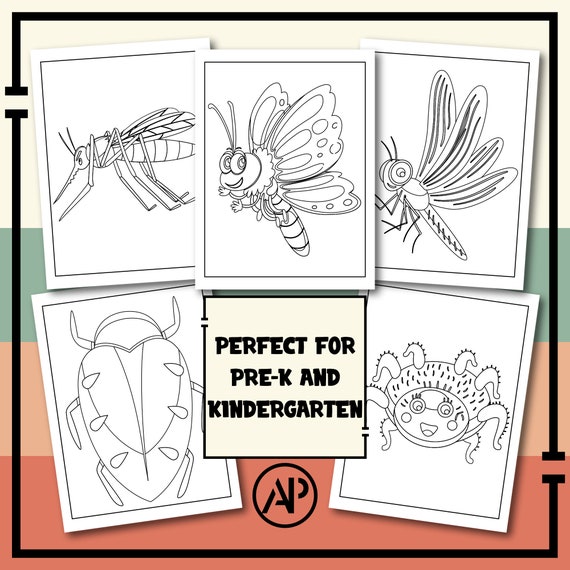 Insects Coloring Pages Pre K