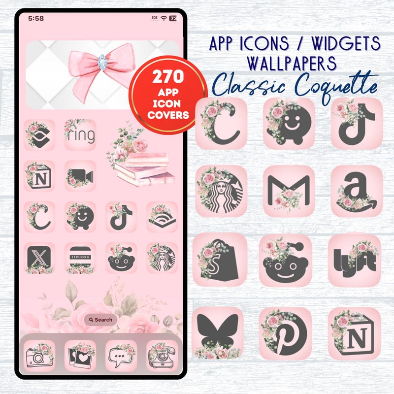 Coquette iPad Wallpaper - Etsy