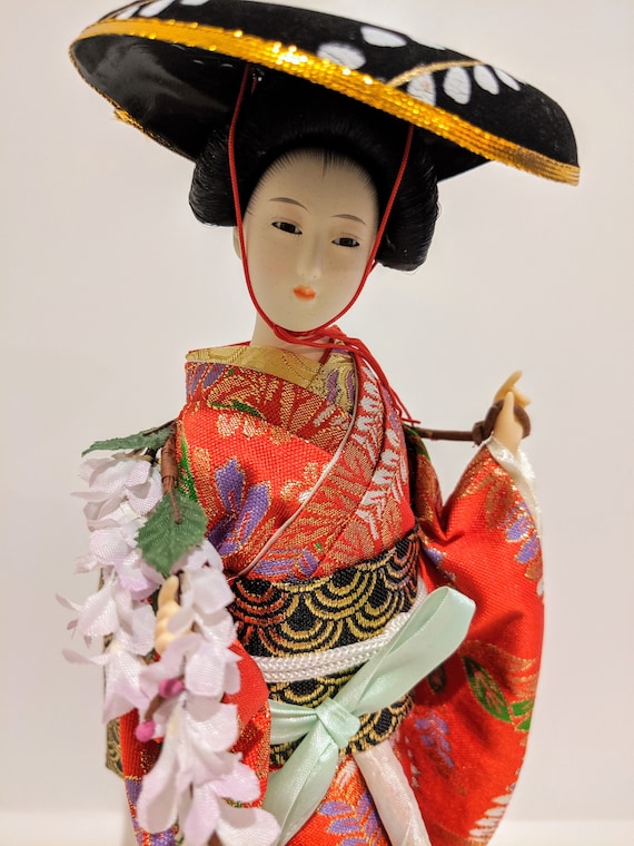 Art & Collectibles Art Dolls Japanese Geisya Doll Beautiful Kimono doll ...