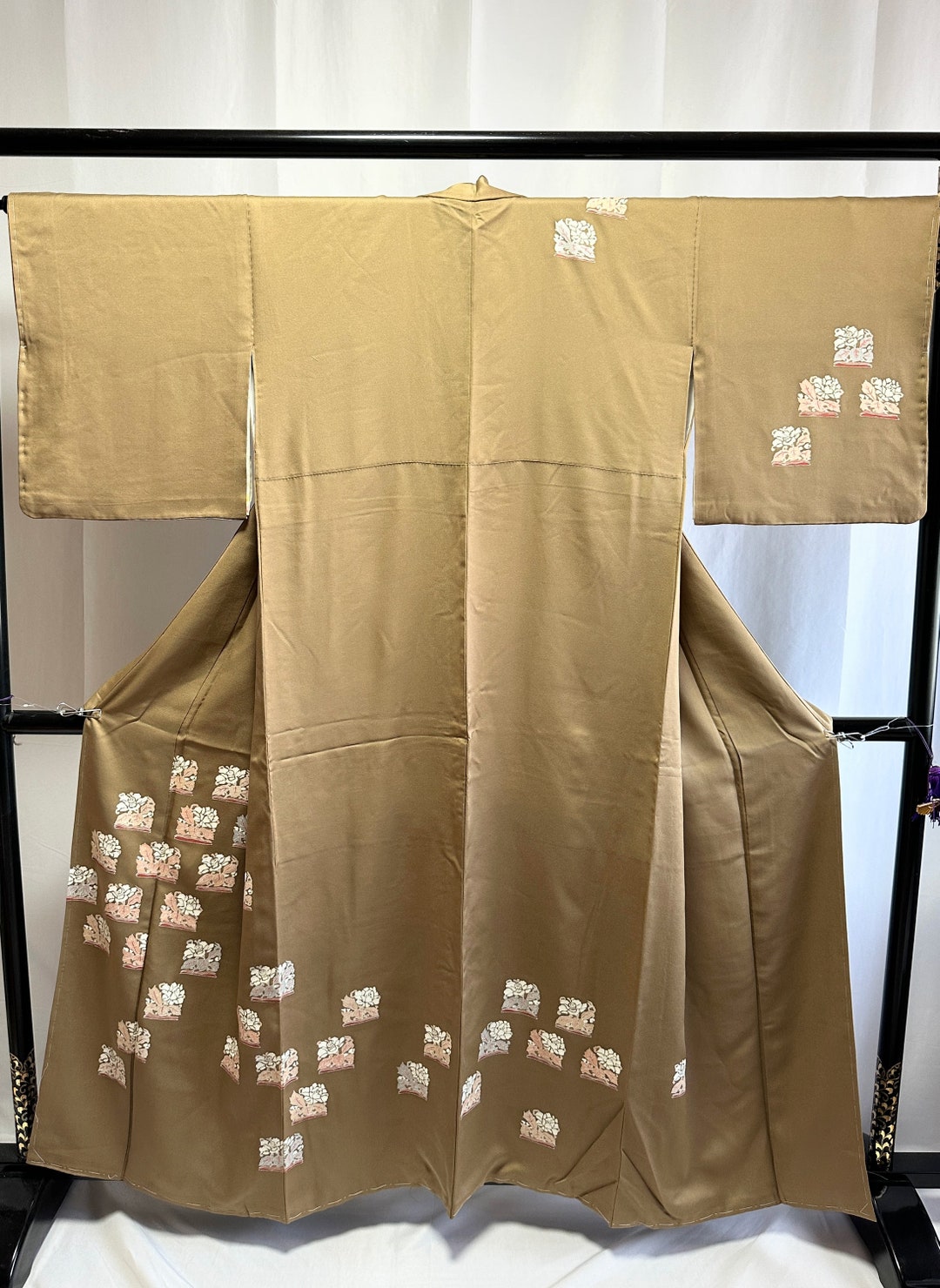 Vintage Japanese Silk Kimono Beautiful Pattern - Etsy