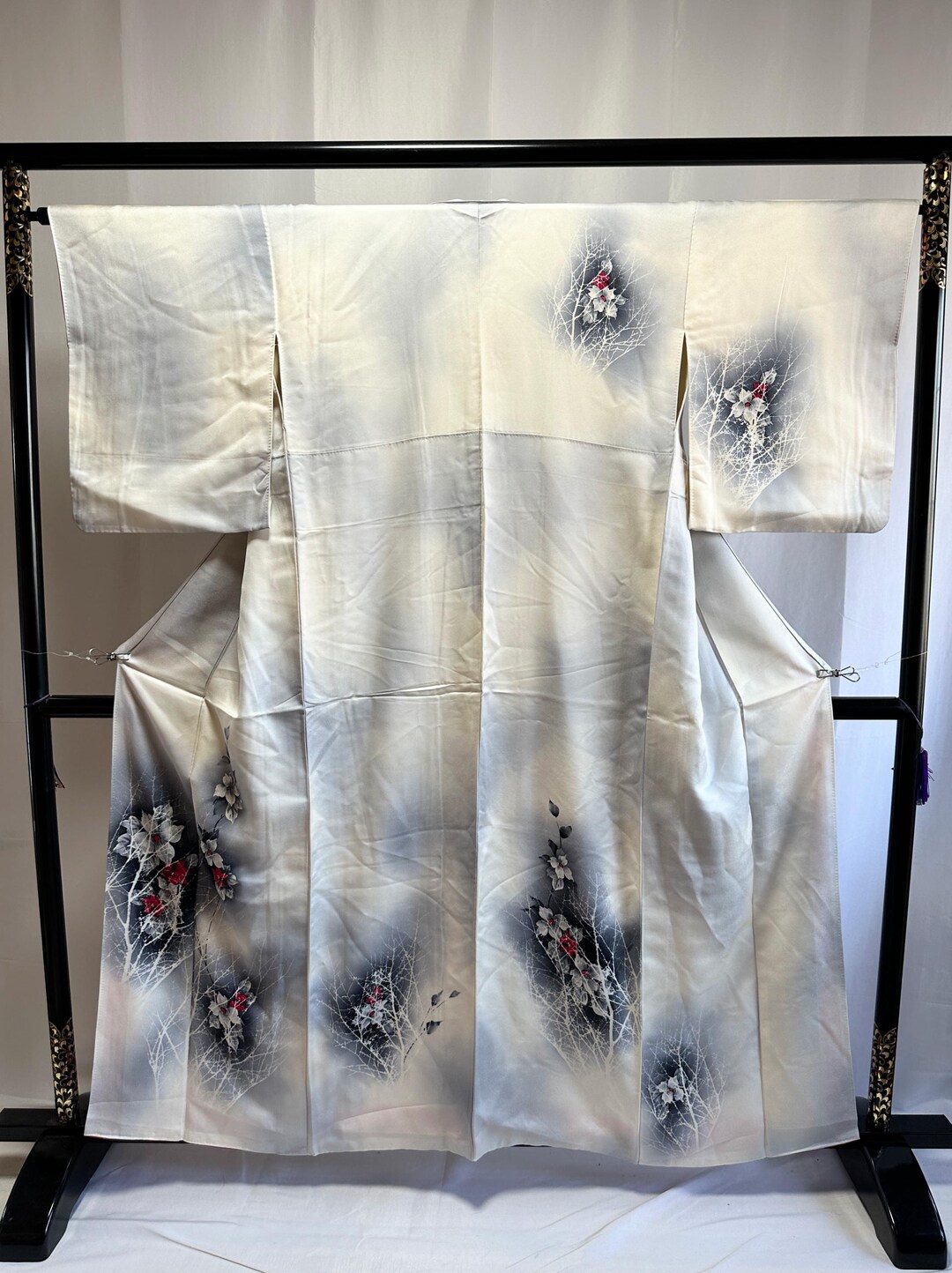 Vintage Japanese Silk Kimono Beautiful Pattern - Etsy