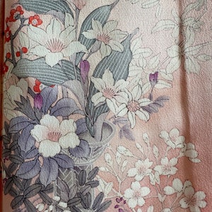 Vintage Japanese Silk Kimono - Beautiful Pattern - Etsy