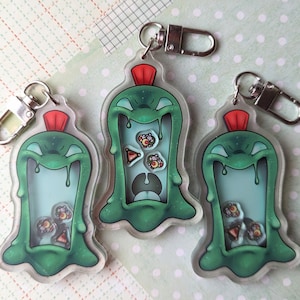 Mudmouth Salmon Run Splatoon Inspired Acrylic Shaker Keychain - Etsy