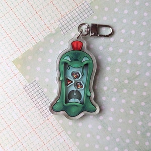 Mudmouth Salmon Run Splatoon Inspired Acrylic Shaker Keychain - Etsy