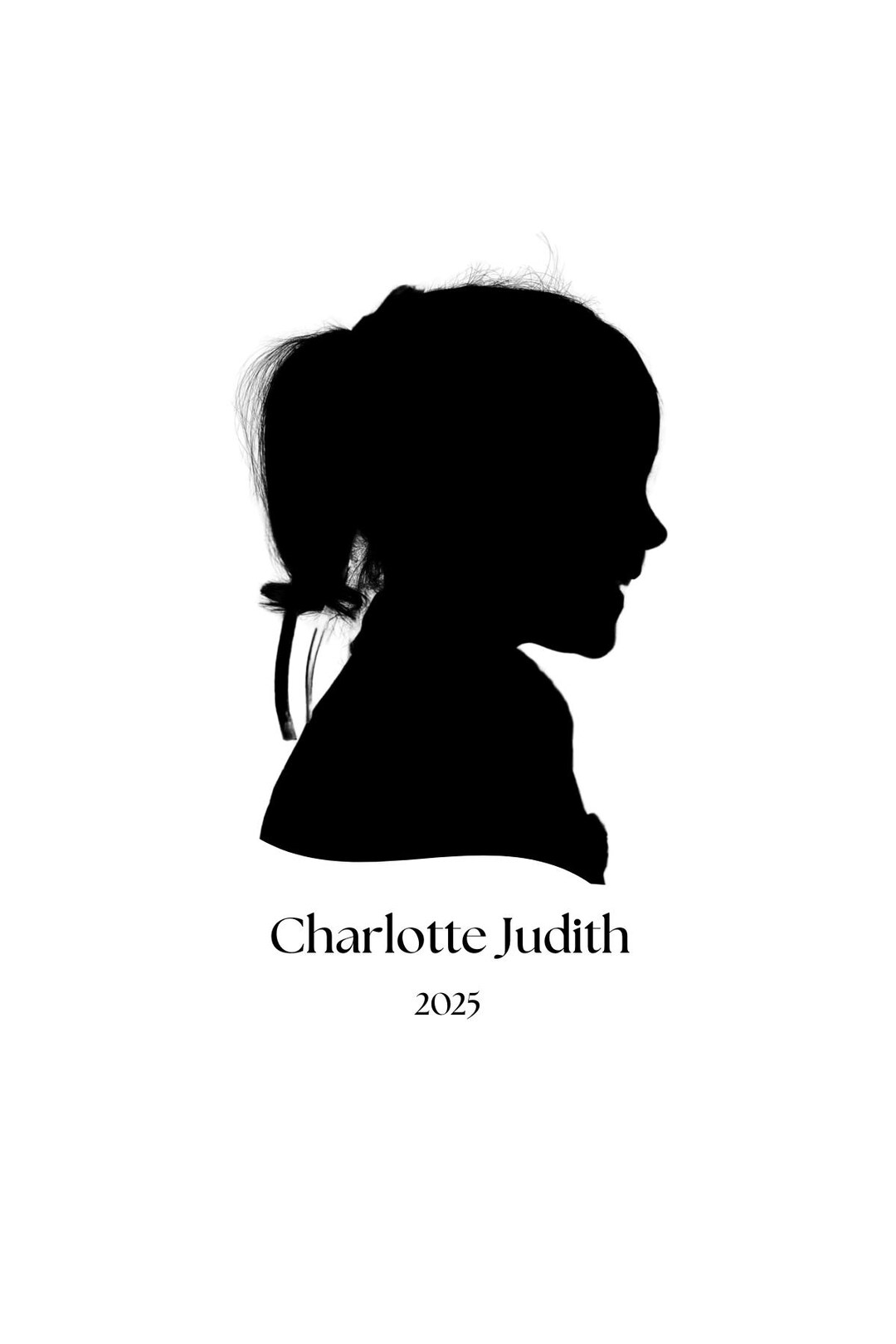 Personalized Silhouette Portrait - Etsy