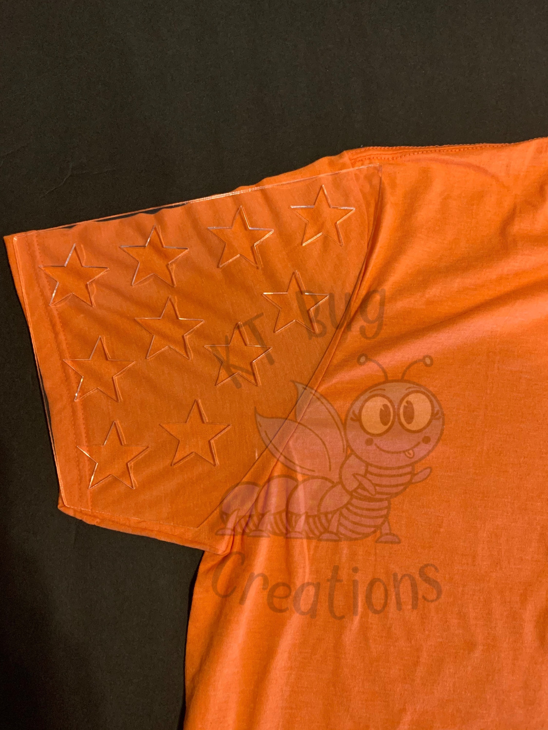 Bleached Sleeve Template for Shirt Making Stars Sleeve Bleach Template ...