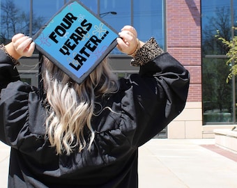 Graduation Cap Topper Sponge Bob Two Years Later Blue - Etsy