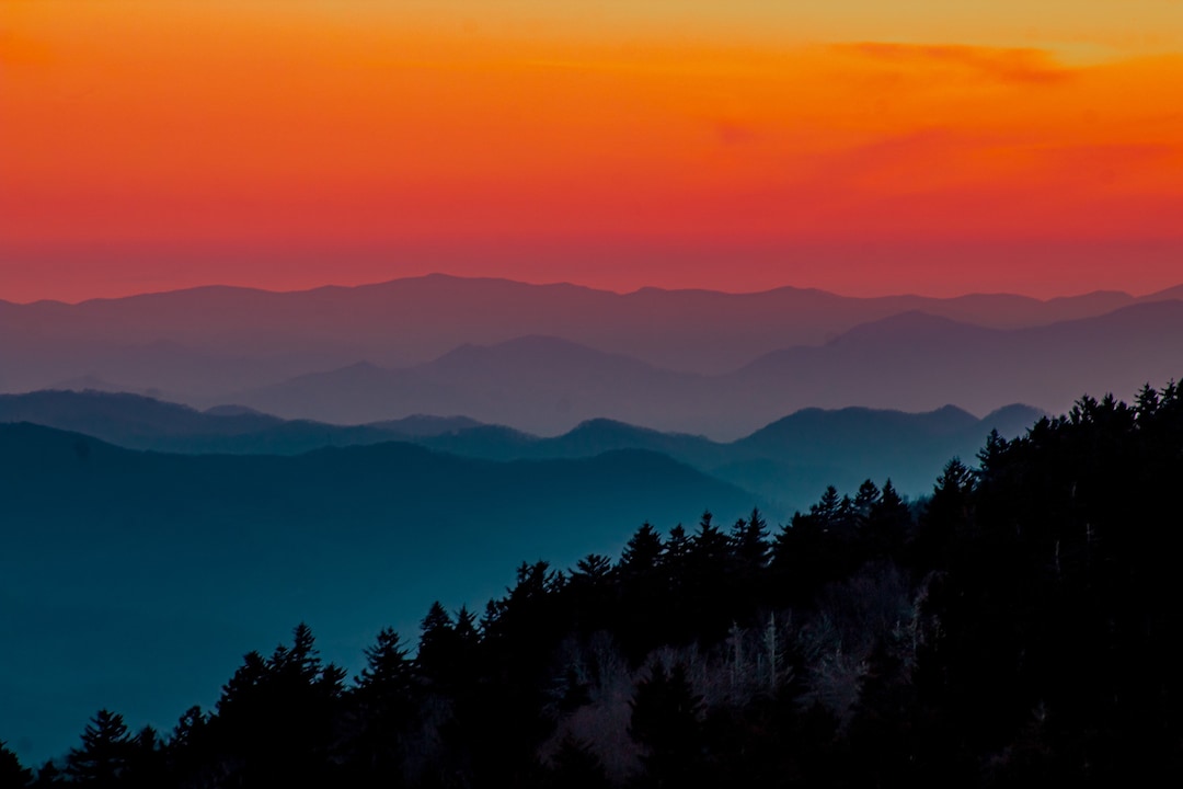 Colorful Blue Ridge Mountains Sunset - Etsy