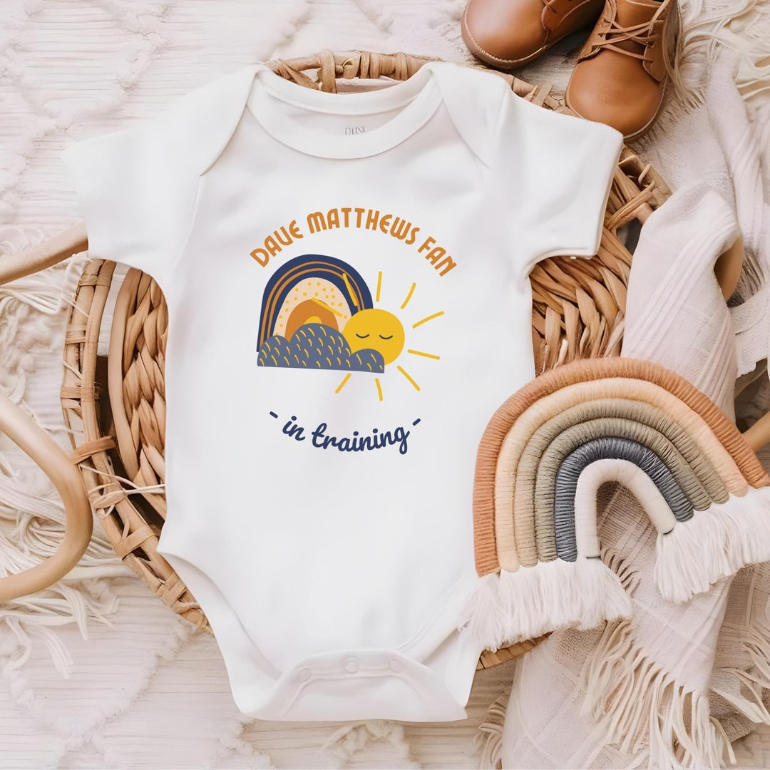 Dave Matthews Fan in Training Baby Diaper Shirt , DMB Lover Baby Gift ...