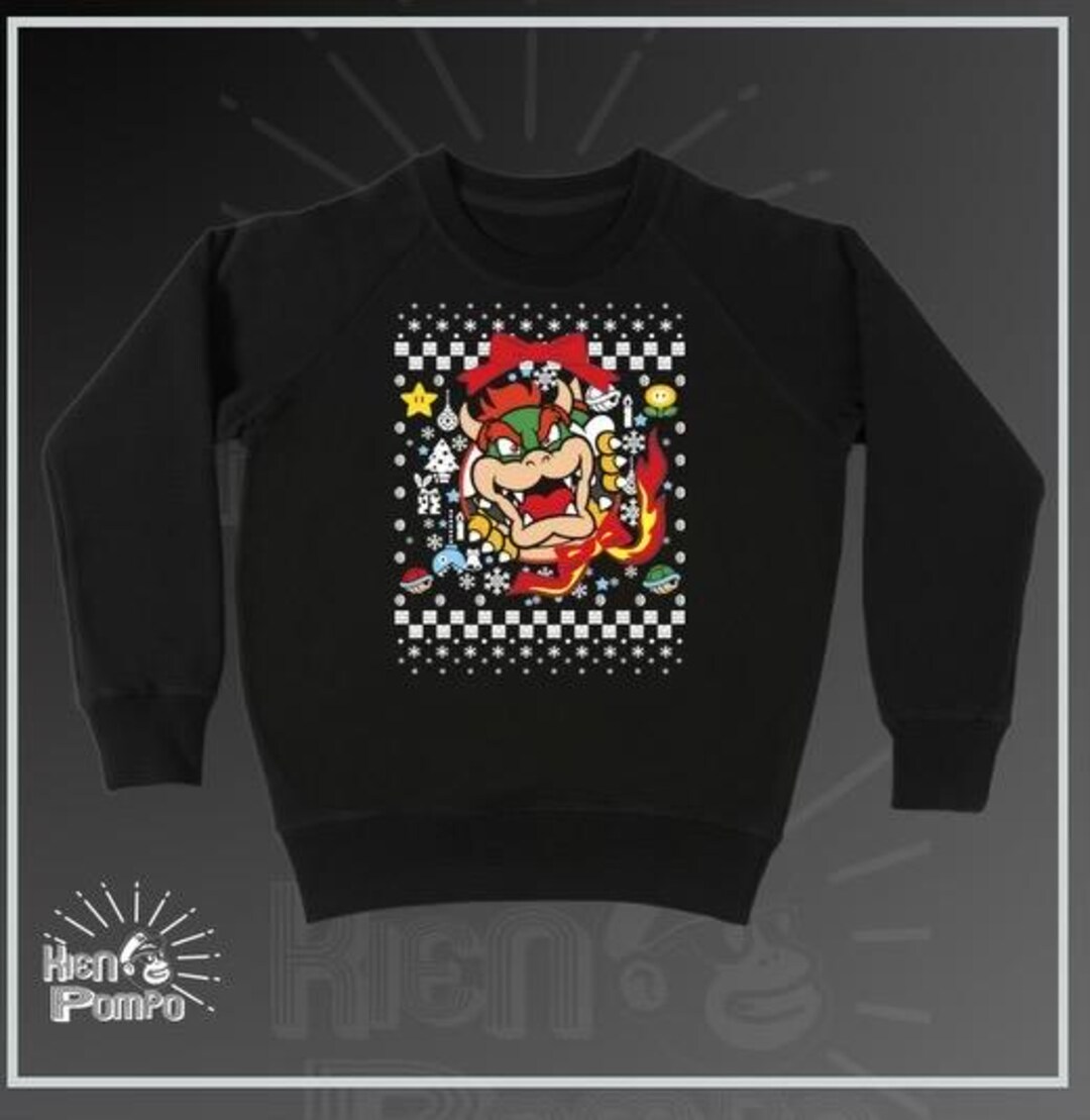 Bowser Christmas Sweater - Etsy