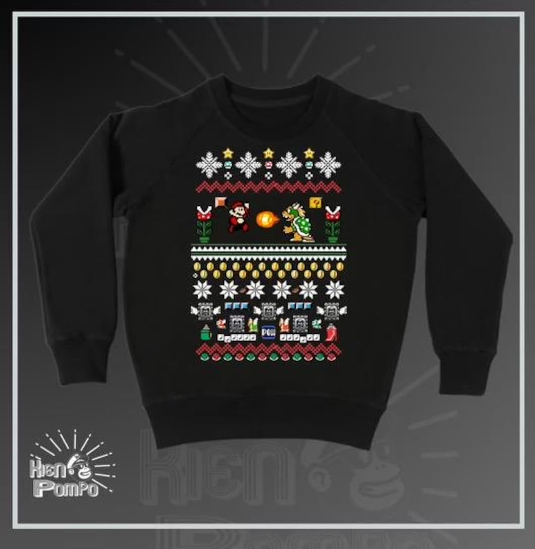 Mario Bros Christmas Sweater - Etsy