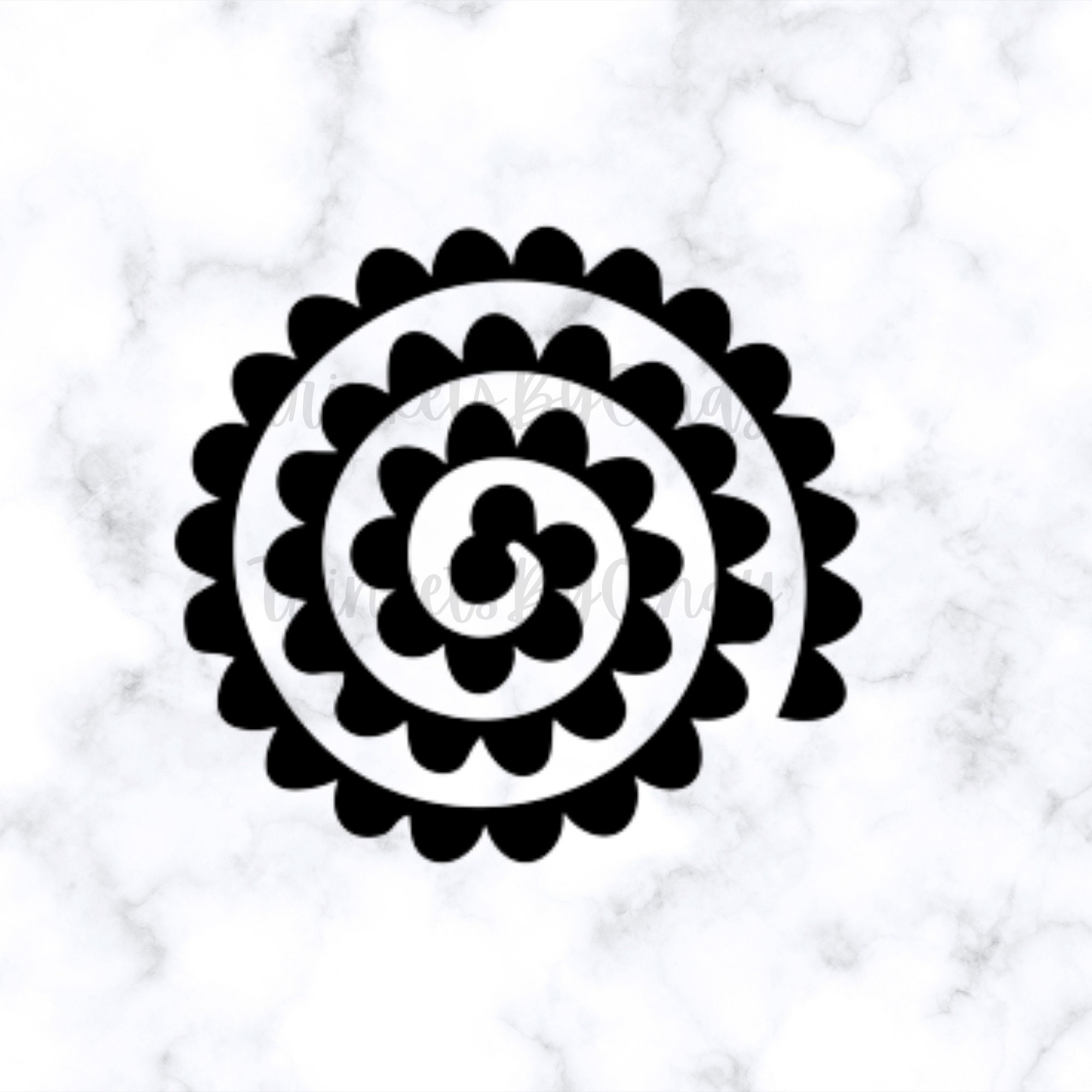 Paper Roses PNG File, Rolled Paper Roses, Rolled Flower PNG, Paper ...