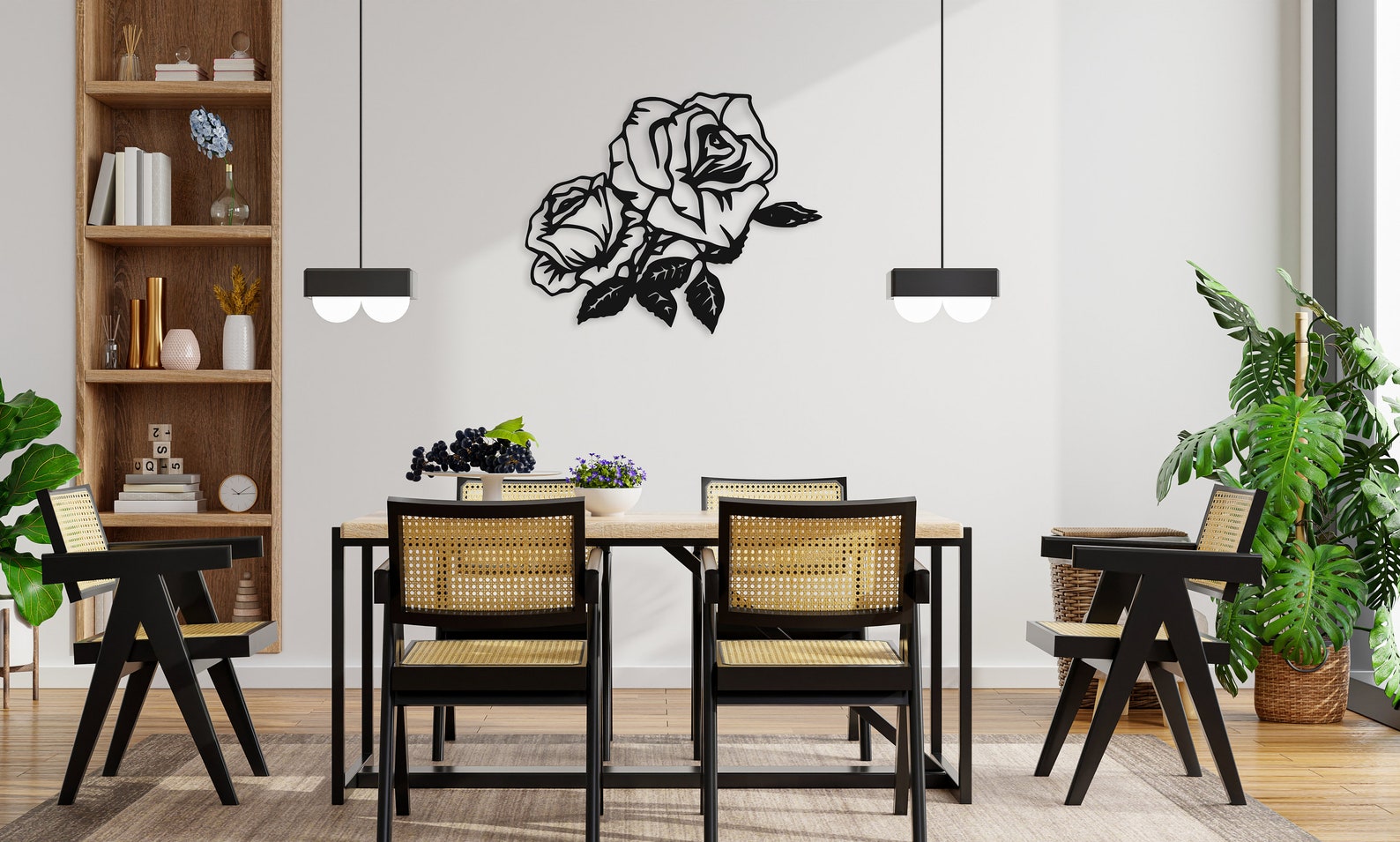 Rose Metal Decor Kitchen Wall Art Rose Wall Decor Rose Wall - Etsy
