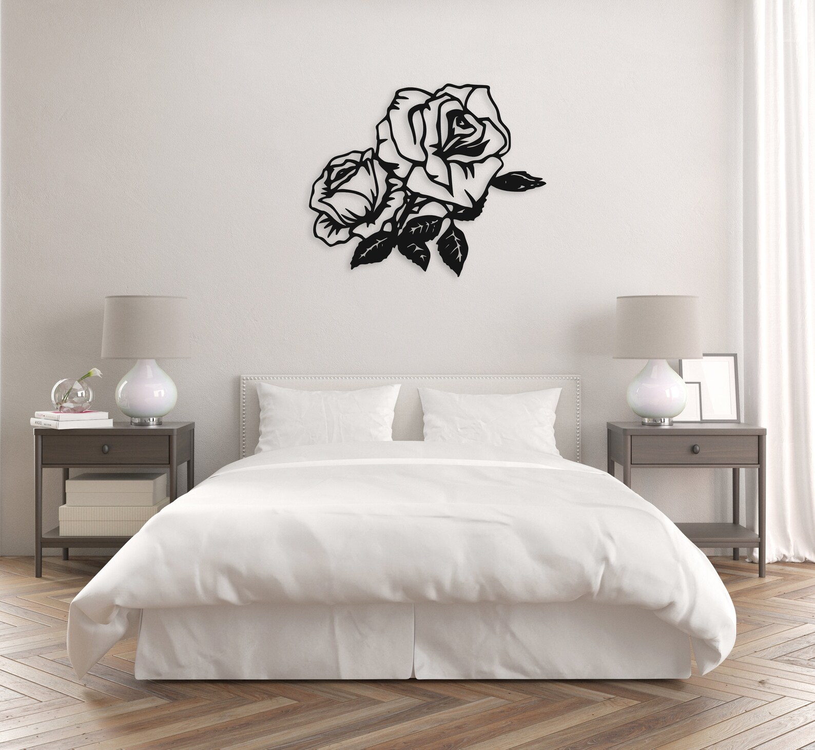 Rose Metal Decor Kitchen Wall Art Rose Wall Decor Rose Wall - Etsy