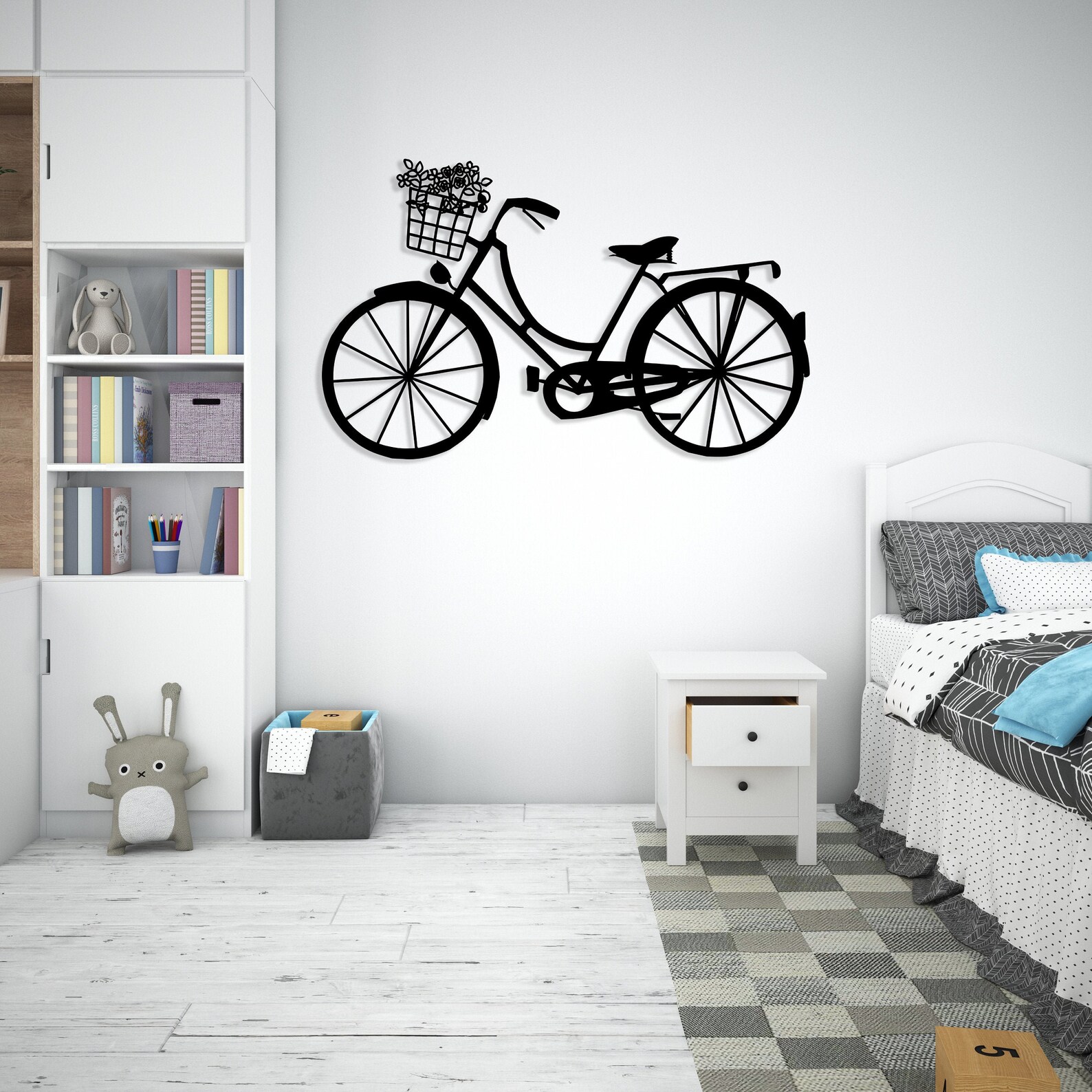 Bicycle Wall Decor / Large Metal Art Wall Decor / Bicycle | Etsy