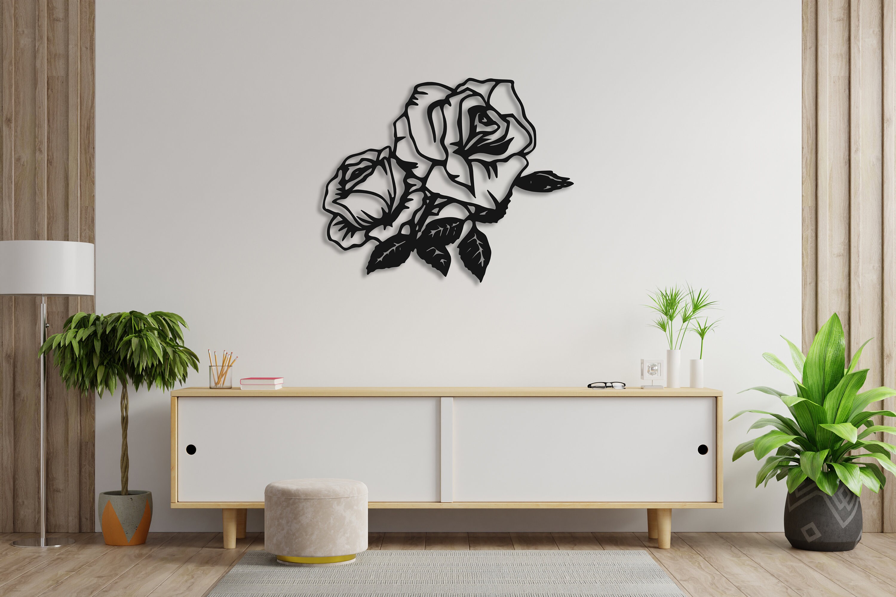 Rose Metal Decor Kitchen Wall Art Rose Wall Decor Rose Wall | Etsy