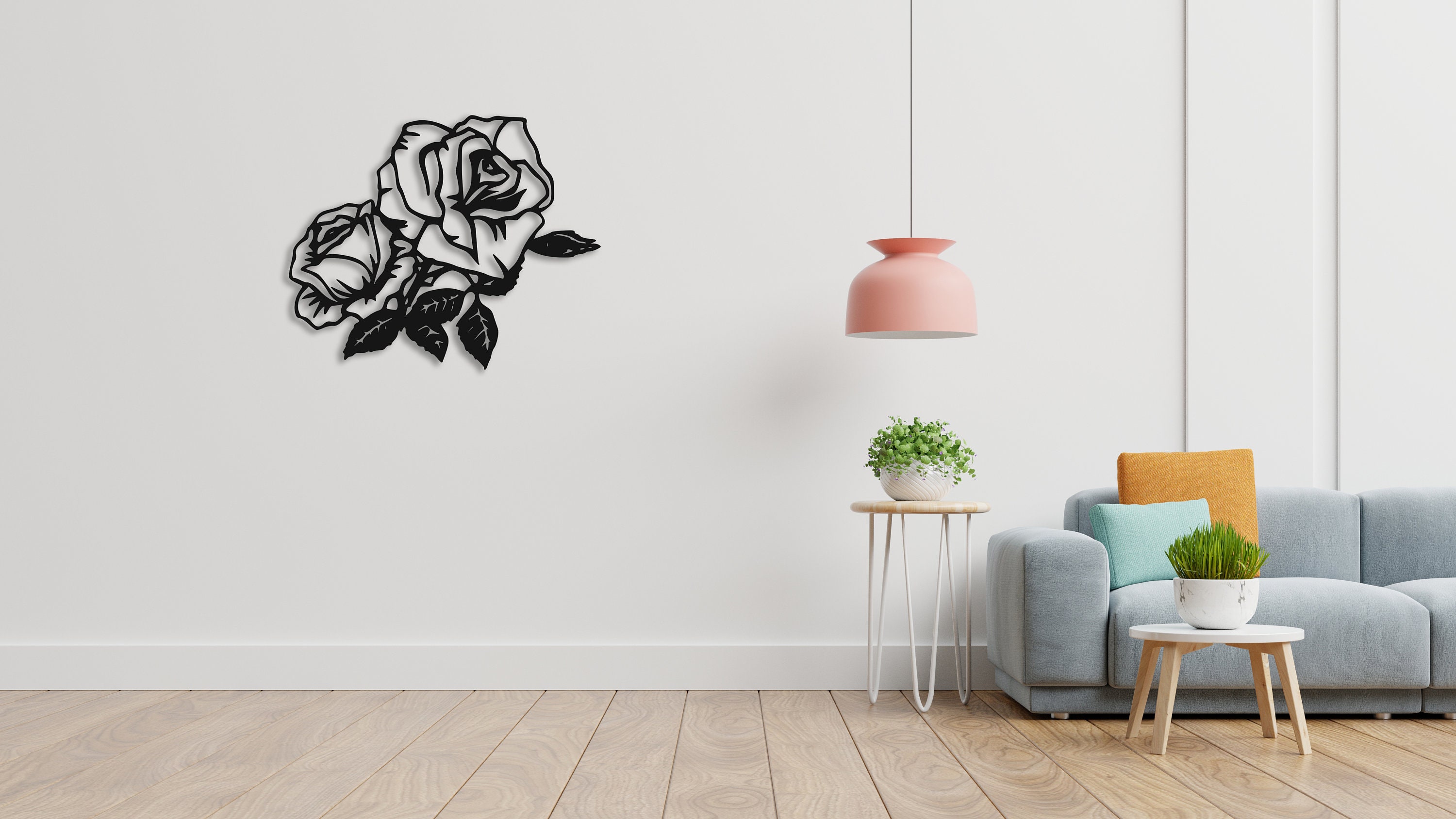 Rose Metal Decor Kitchen Wall Art Rose Wall Decor Rose Wall - Etsy