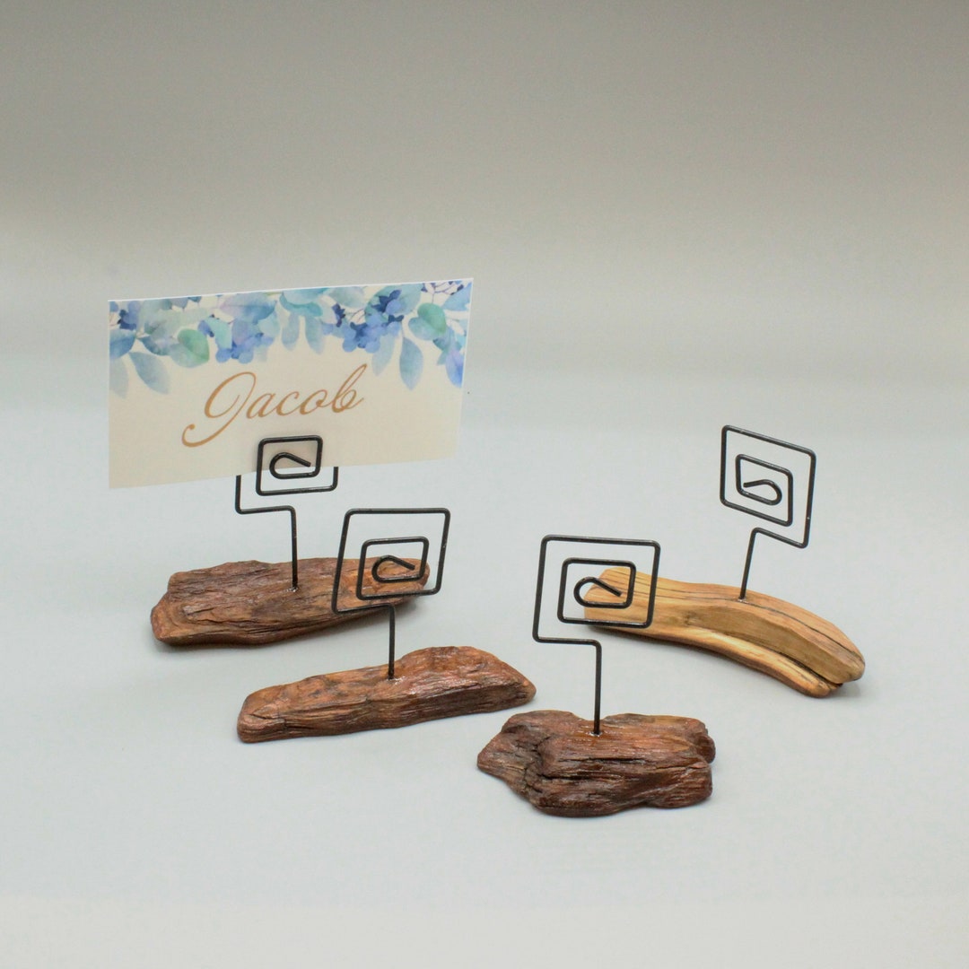 Live Edge Place Card Holders Photo Holder Set of 4 - Etsy