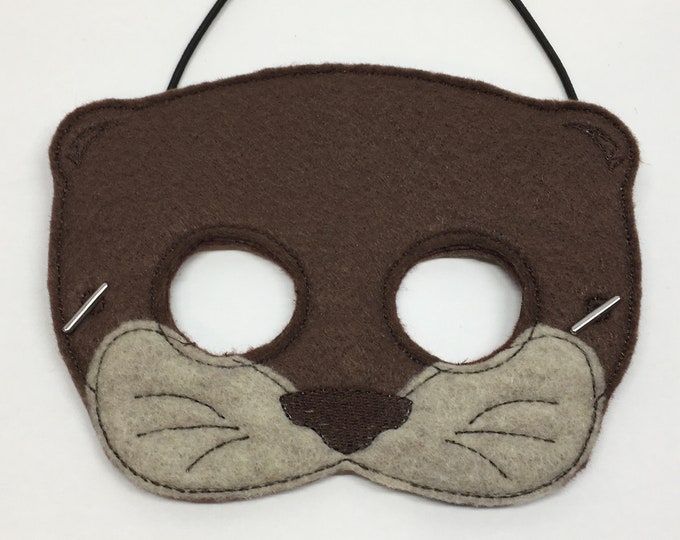 Otter Dress Up/pretend Play Mask Halloween Costume Halloween Birthday ...