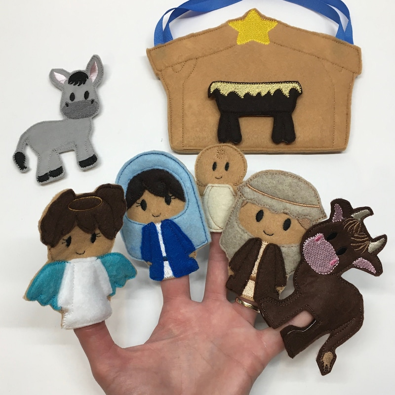 Christmas Finger Puppet - Etsy