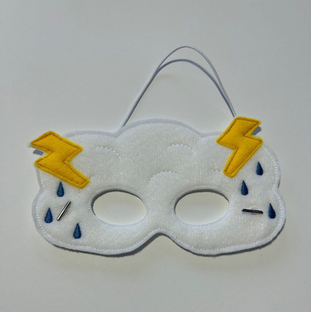 Rain Cloud Dress Up/pretend Play Mask Costume Halloween Birthday Party ...