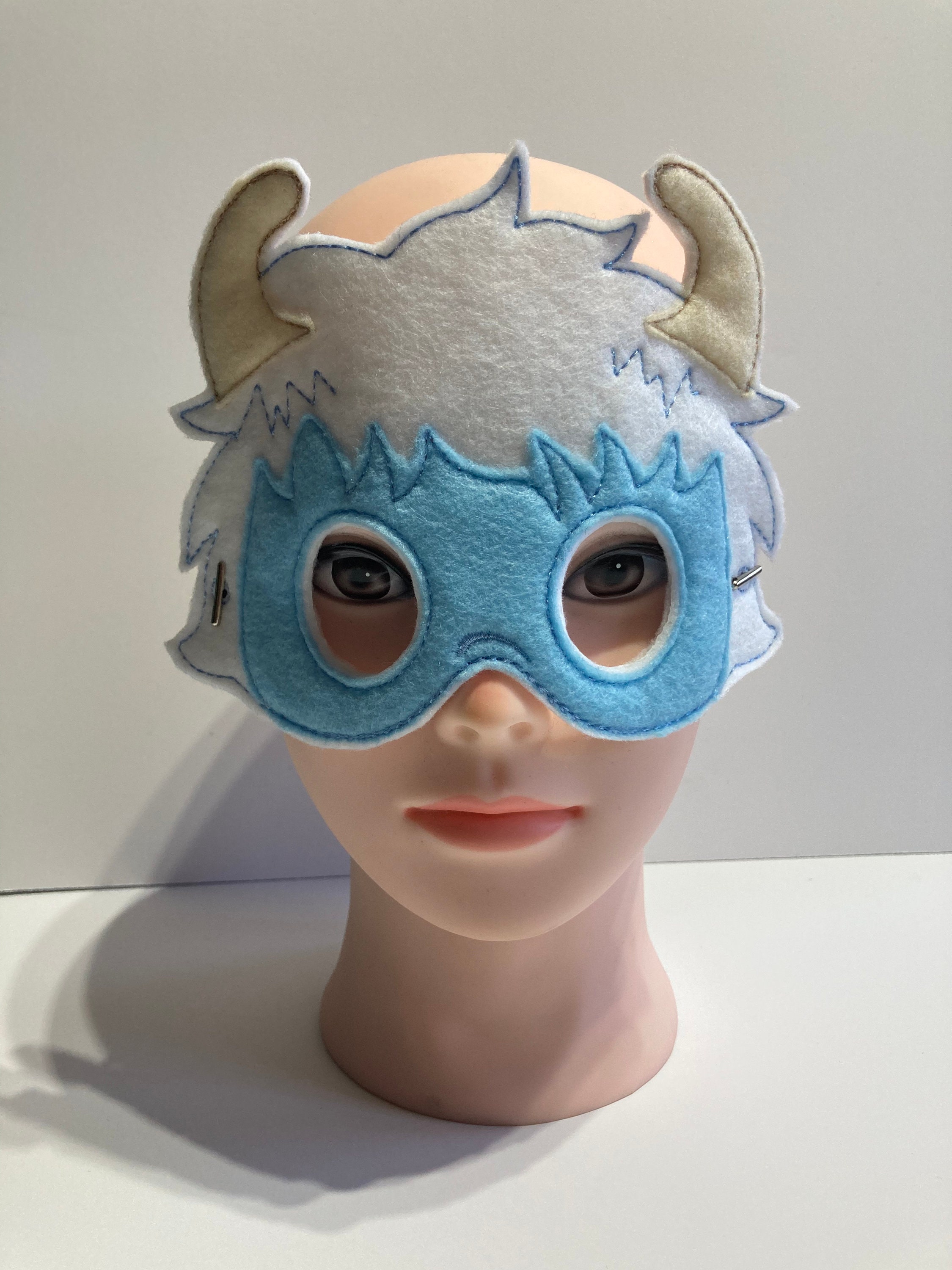 Yeti Dress Up/pretend Play Mask Halloween Costume Birthday - Etsy