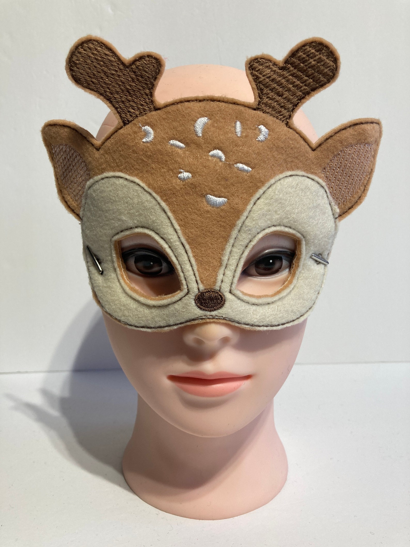 Deer/reindeer Dress Up/pretend Play Mask Halloween Costume - Etsy