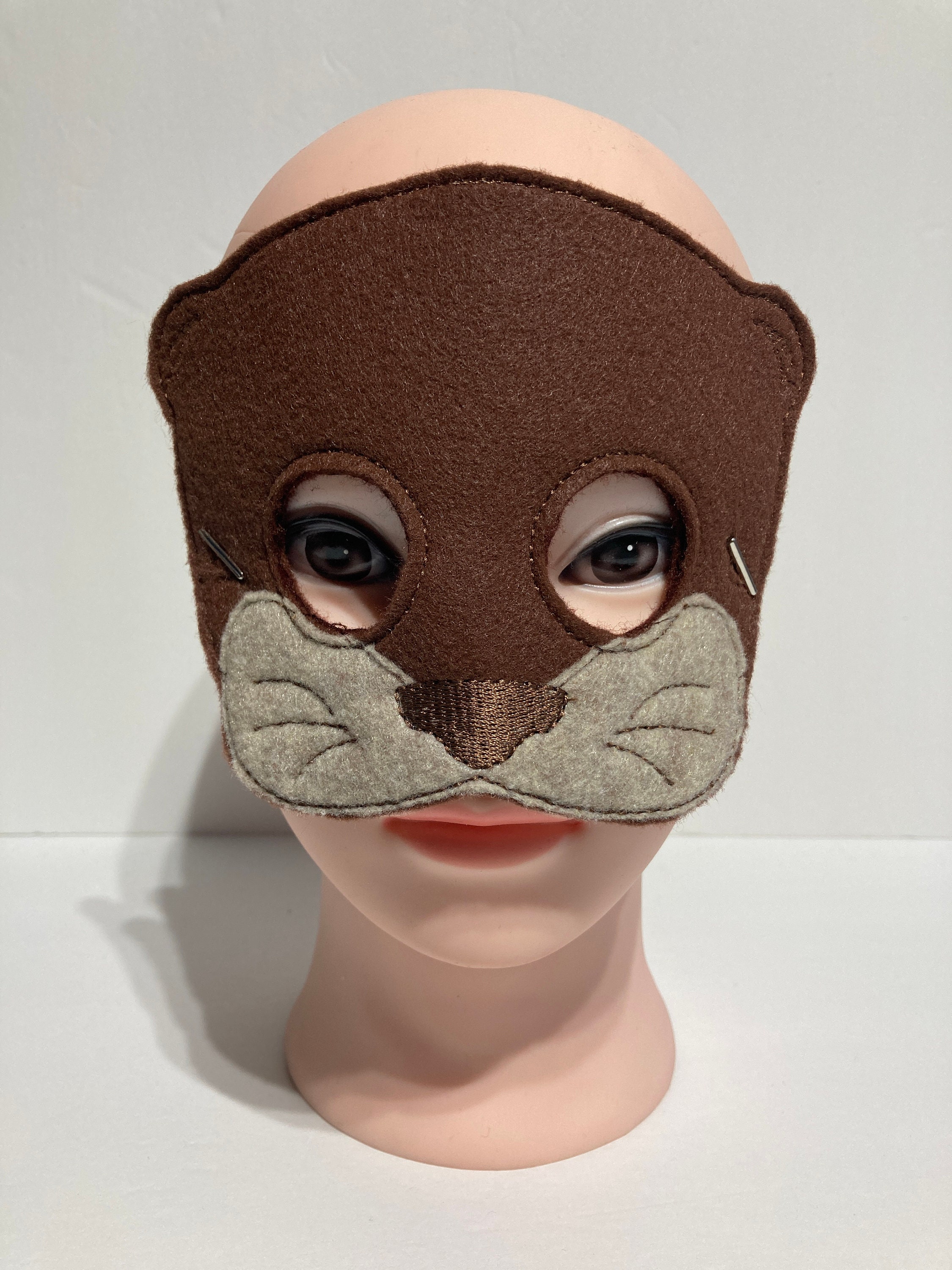 Otter Dress Up/pretend Play Mask Halloween Costume Halloween - Etsy