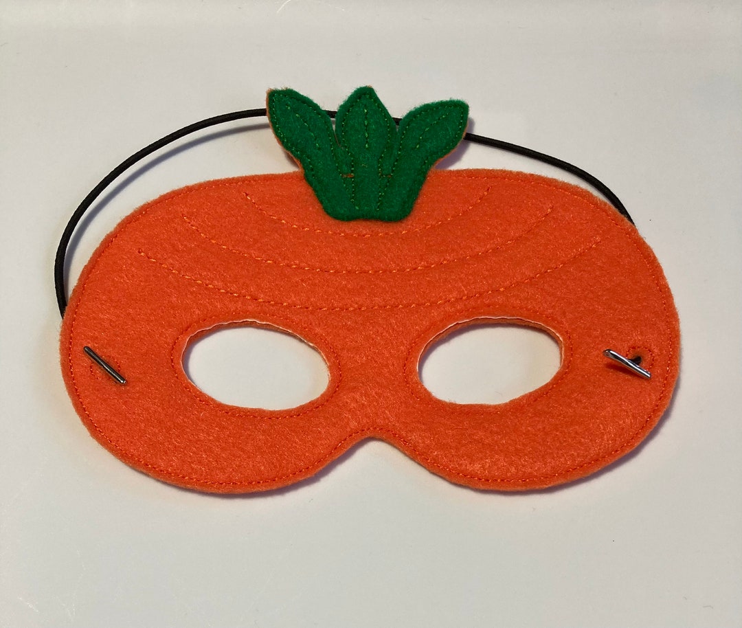 Carrot Dress Up/pretend Play Mask Party Favor Birthday Halloween ...