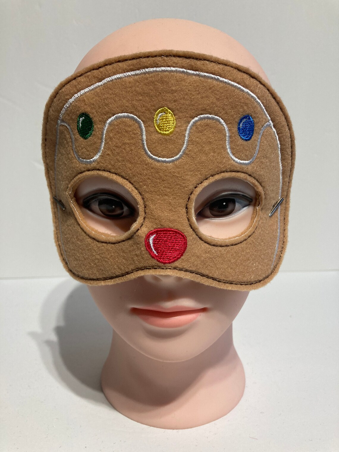 Gingerbread Dress Up/pretend Play Mask Christmas Halloween - Etsy
