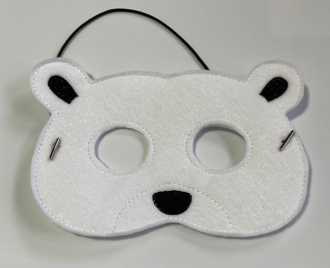 Polar Bear Dress Up/pretend Play Mask Animal Zoo Halloween - Etsy