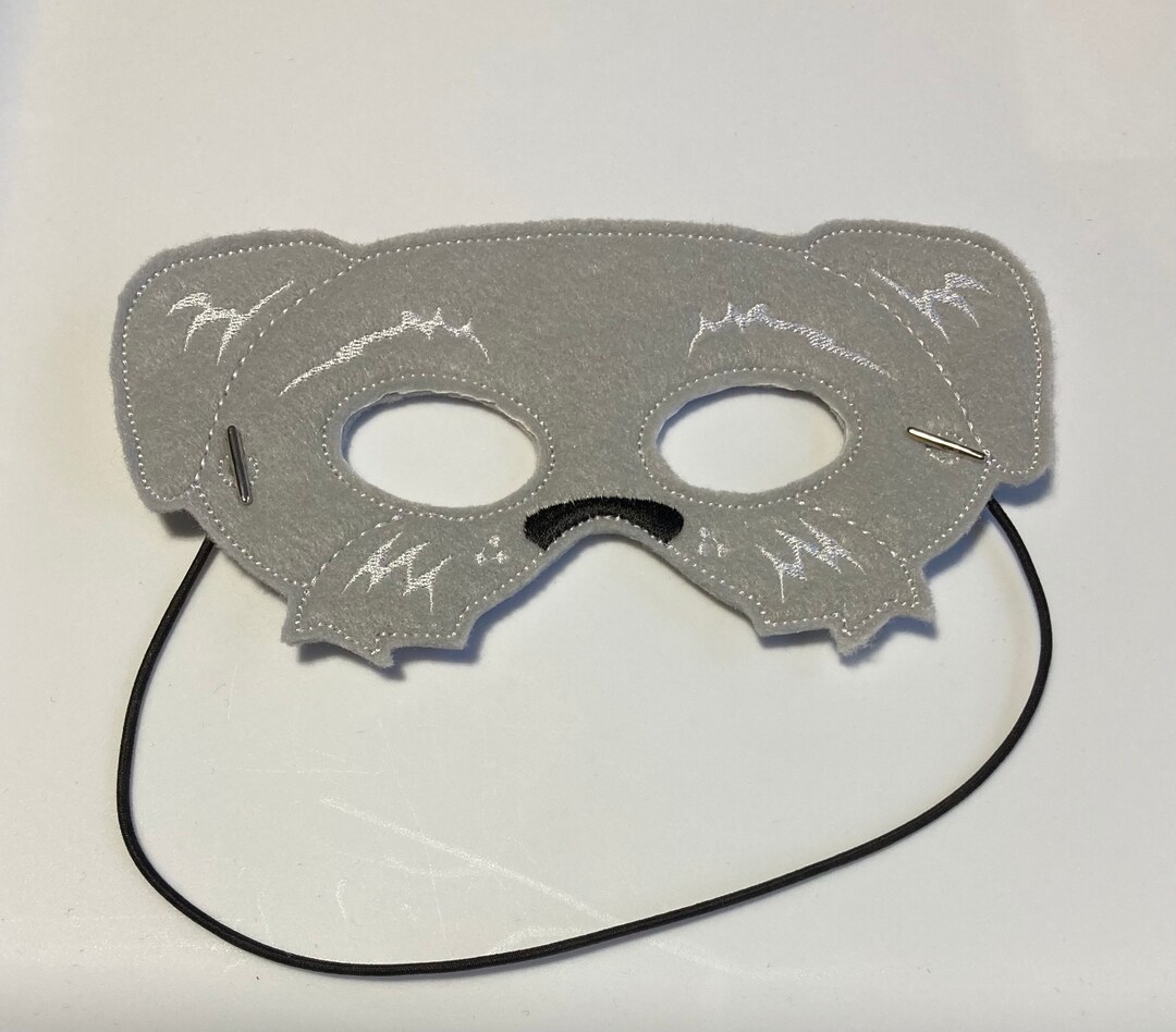 Schnauzer Dog Dress Up/pretend Play Mask Halloween Birthday Party ...