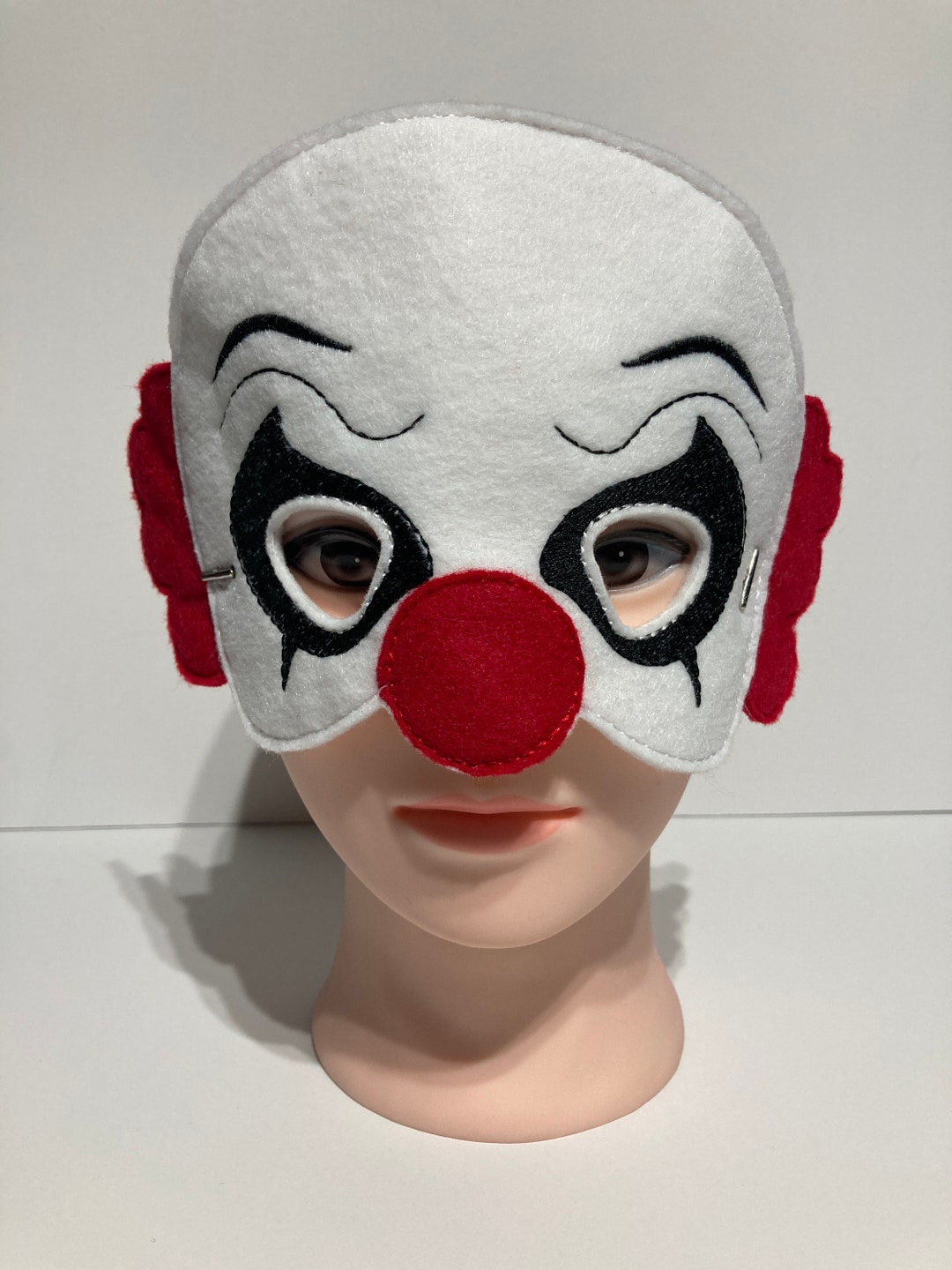 Clown Dress Up/pretend Play Mask Costume Halloween Birthday Party ...