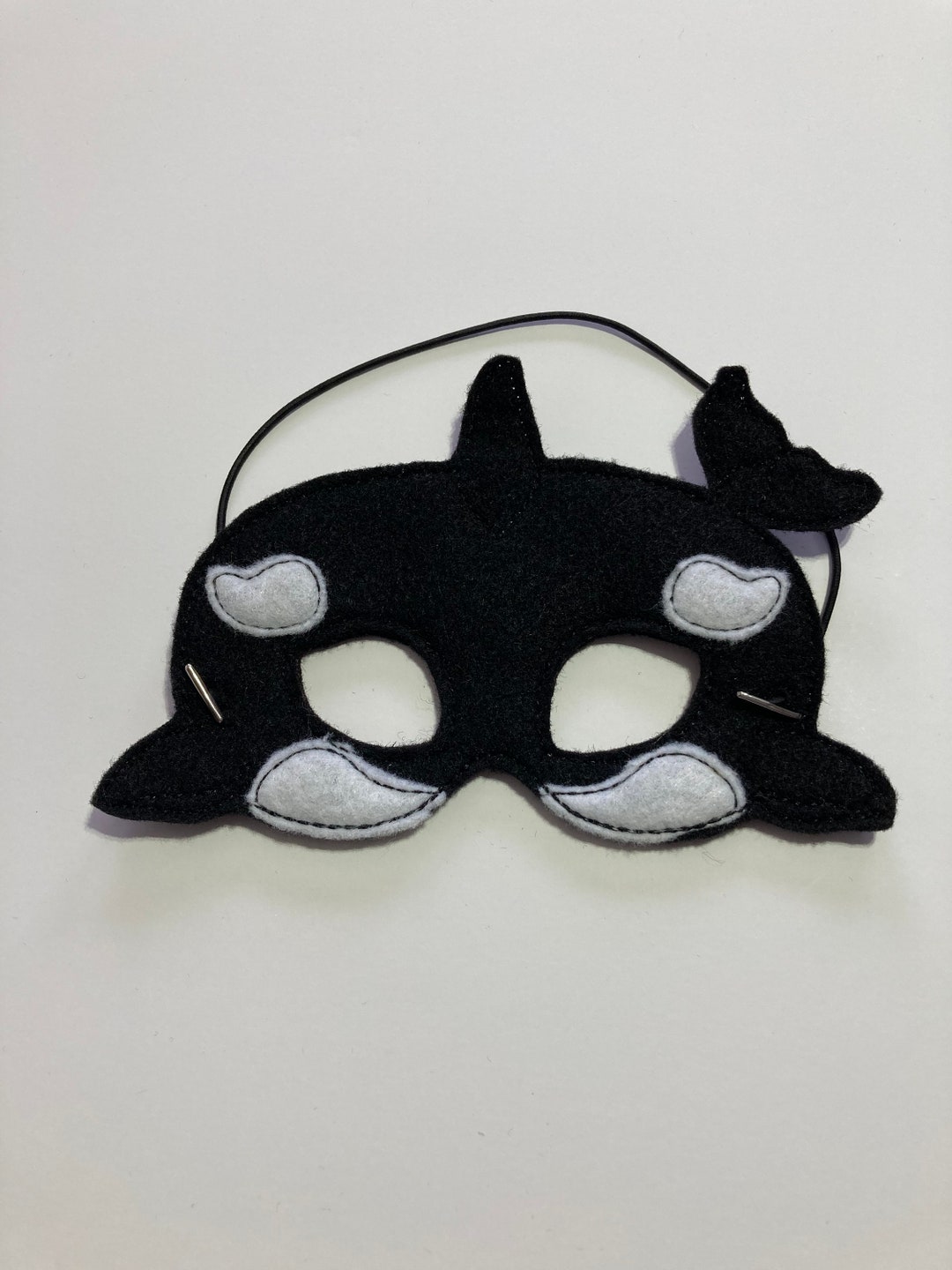 Felt Orca Whale Mask: Embroidered Halloween Costume, Party Favor - Etsy