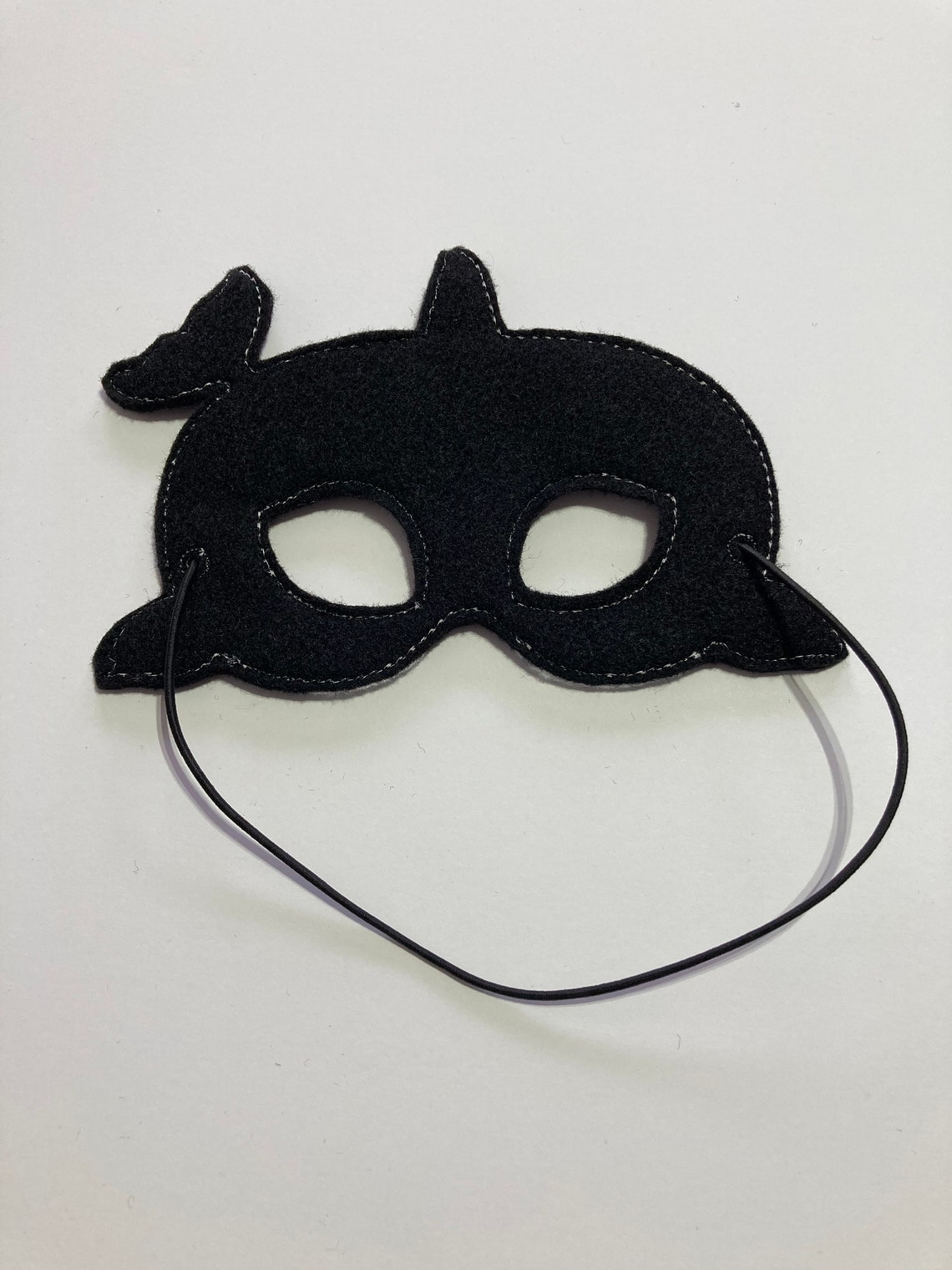 Felt Orca Whale Mask: Embroidered Halloween Costume, Party Favor - Etsy
