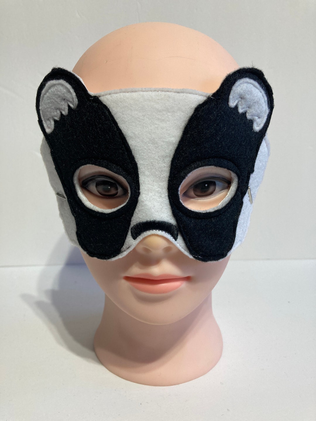 Badger Dress Up/pretend Play Mask Halloween Costume Halloween Birthday ...