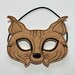 Bobcat Animal Dress Up/pretend Play Mask Costume Halloween Birthday ...