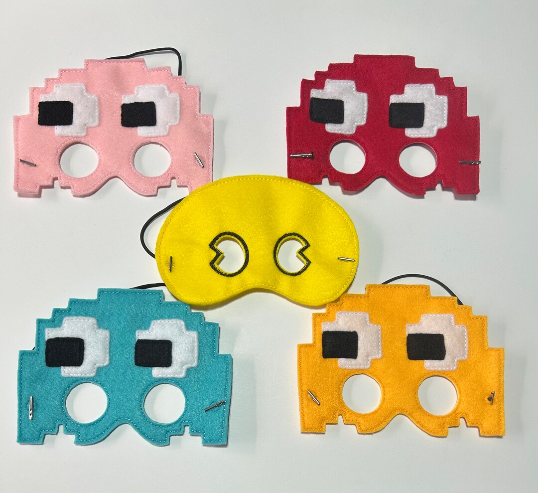 Arcade Ghosts Dress Up/pretend Play Mask Costume Halloween Birthday ...