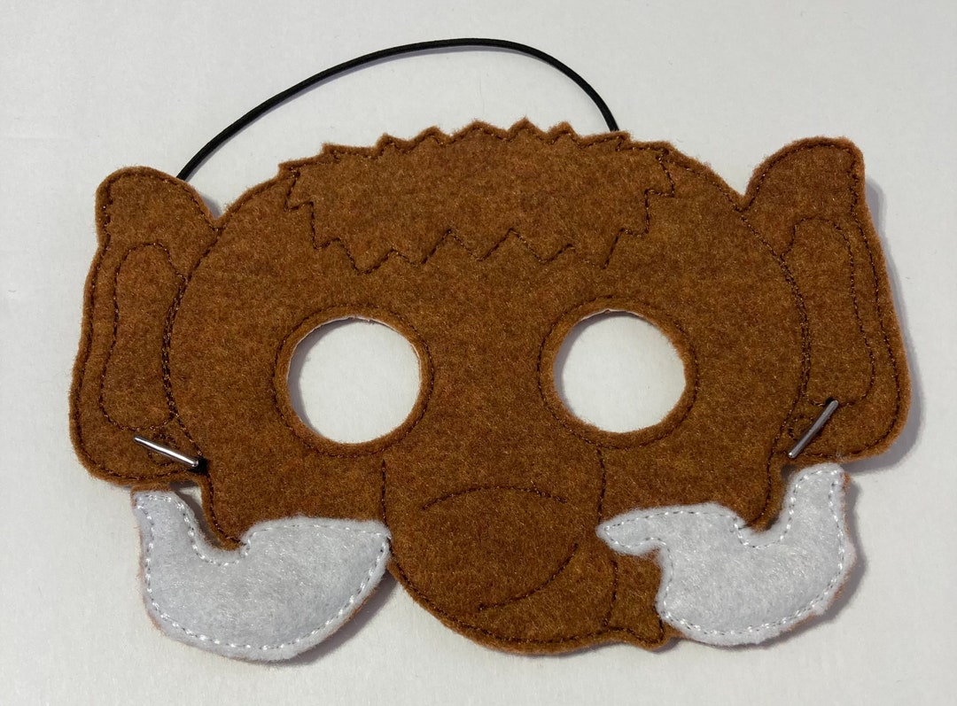 Felt Wooly Mammoth Mask: Pretend Play Costume, Halloween Party Favor - Etsy