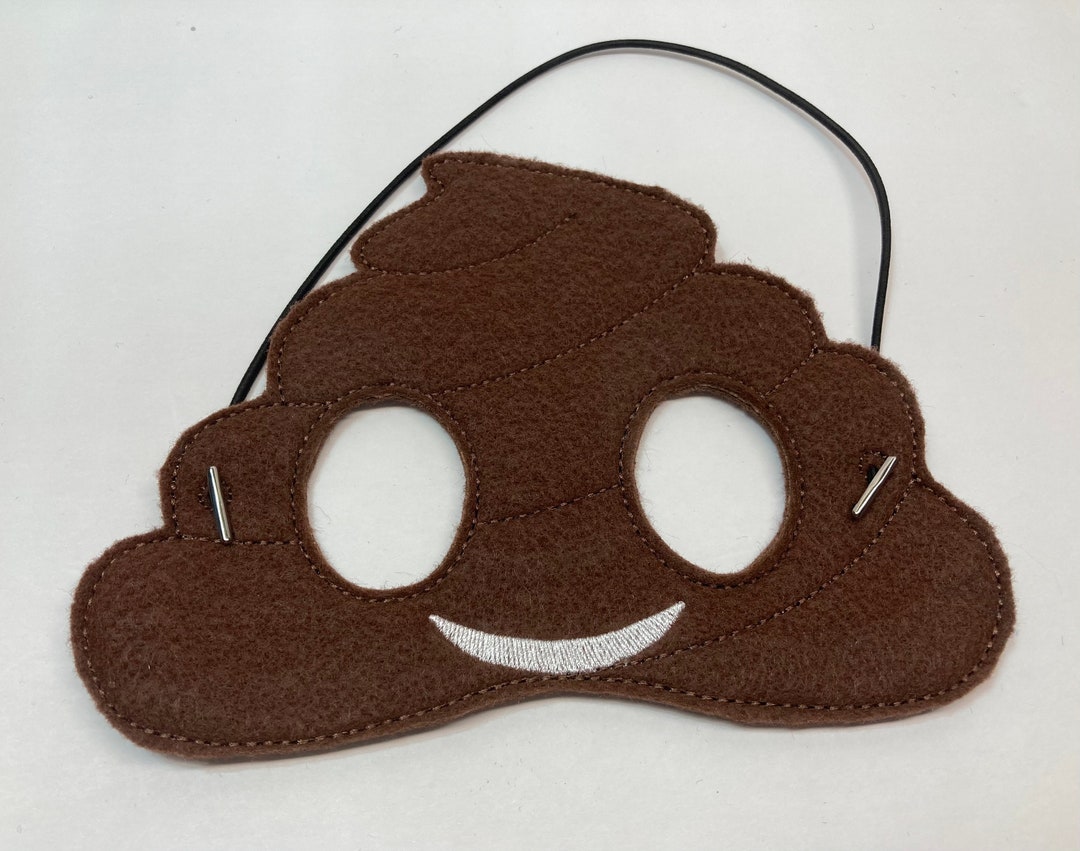 Youth Size Poop Dress Up/pretend Play Mask Halloween Birthday Party ...
