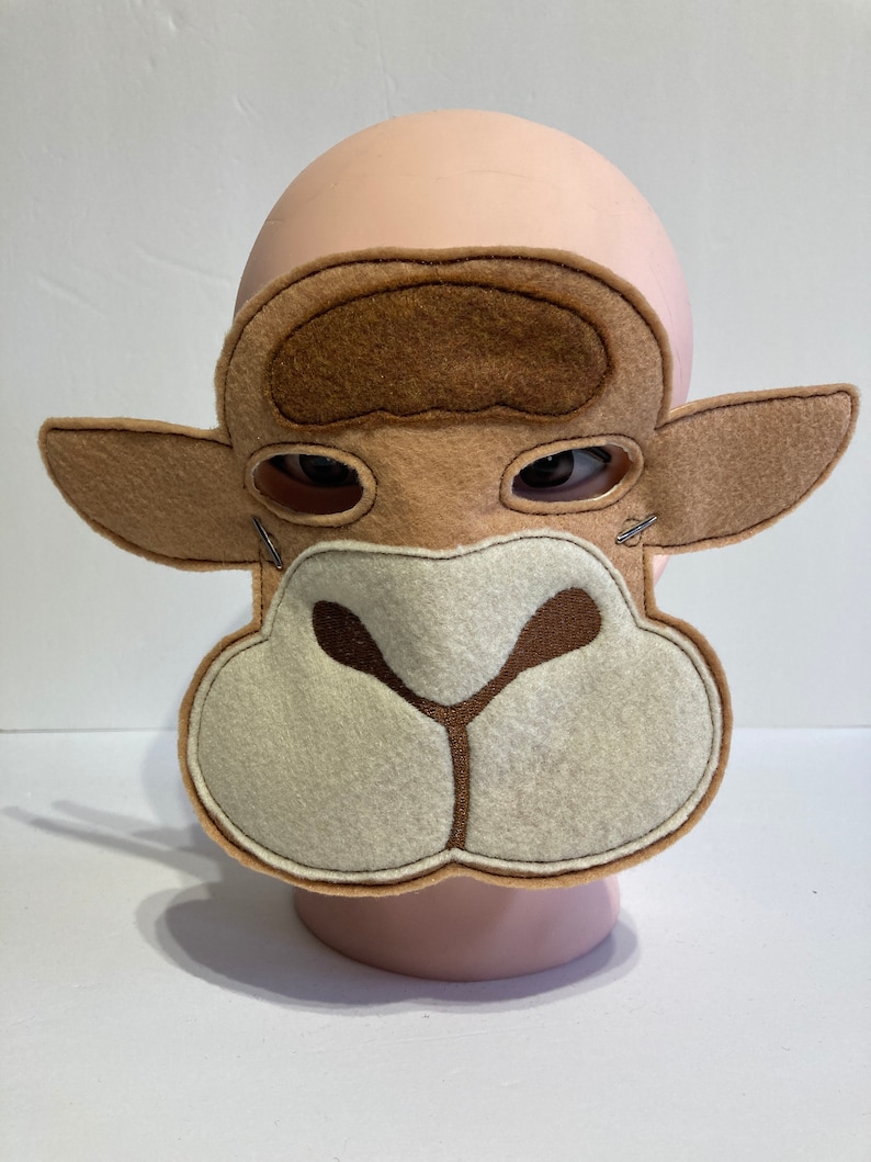 Felt Camel Mask: Embroidered Animal Costume, Party Favors - Etsy