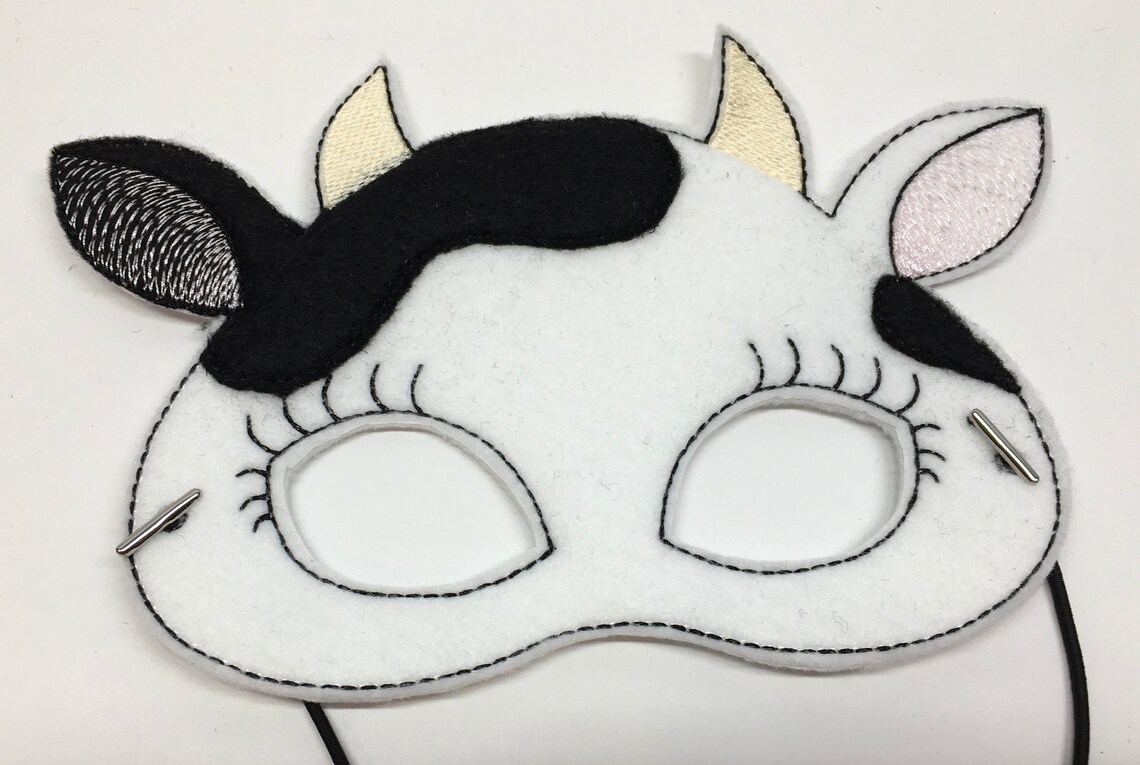 Cow Dress Up/Pretend Play Mask Farm Animal Costume Halloween | Etsy