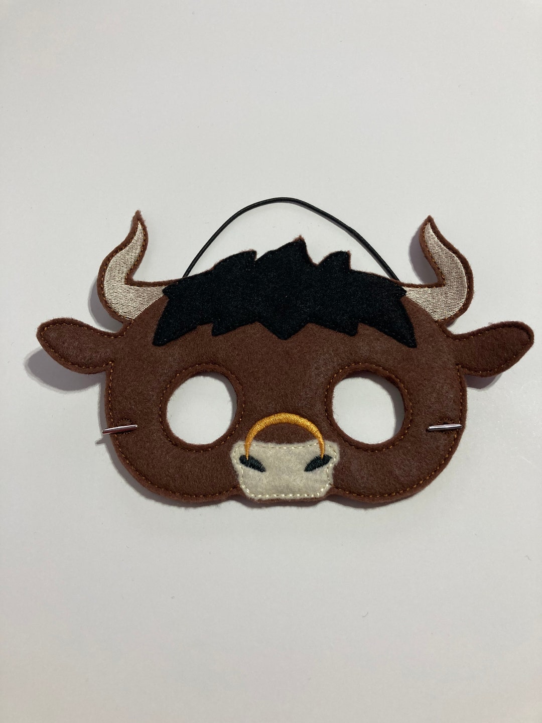 Child's Bull Farm Animal Dress Up/pretend Play Mask Halloween Costume ...