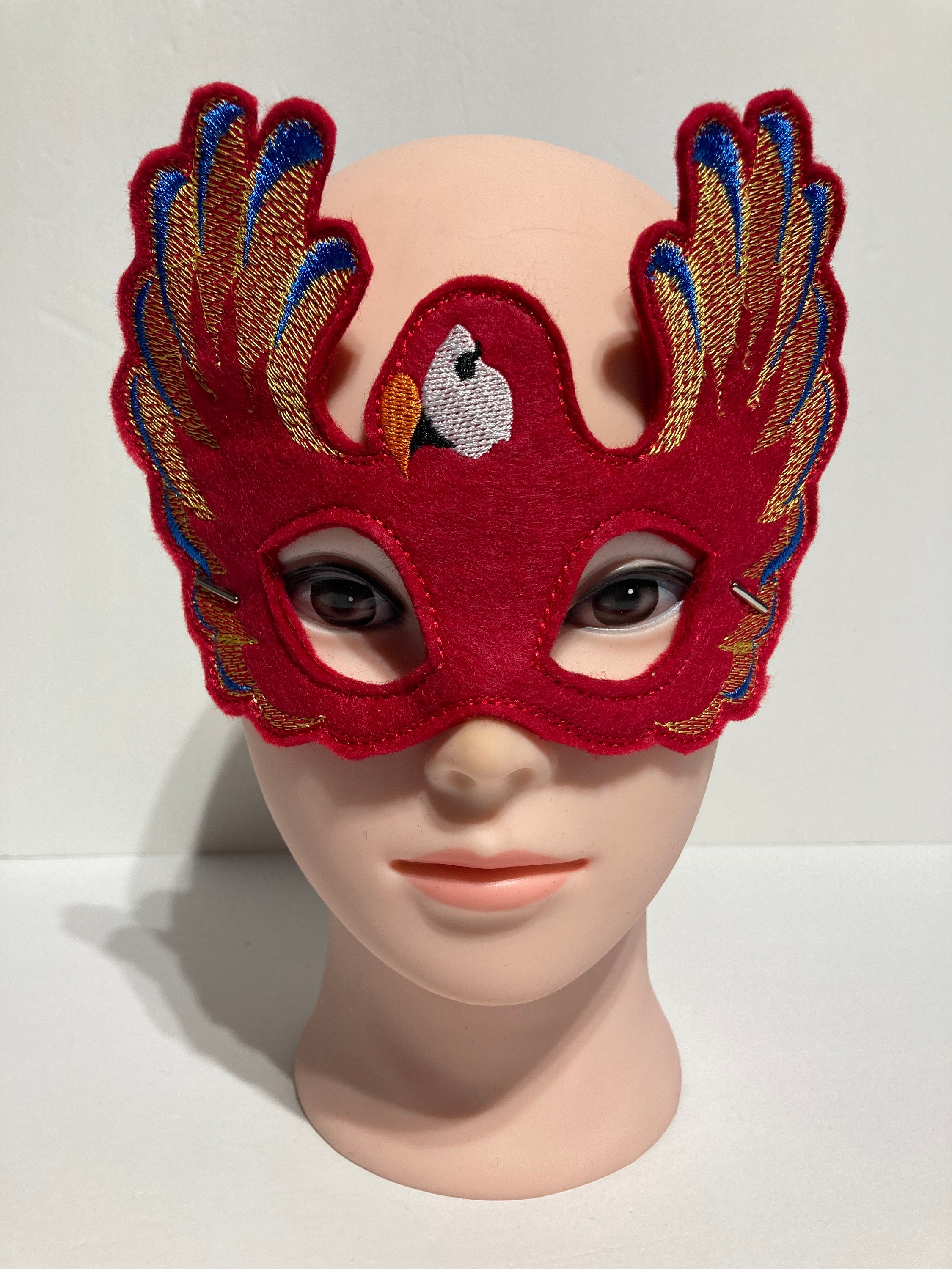 Parrot Dress Up/pretend Play Mask Tropical Bird Halloween | Etsy