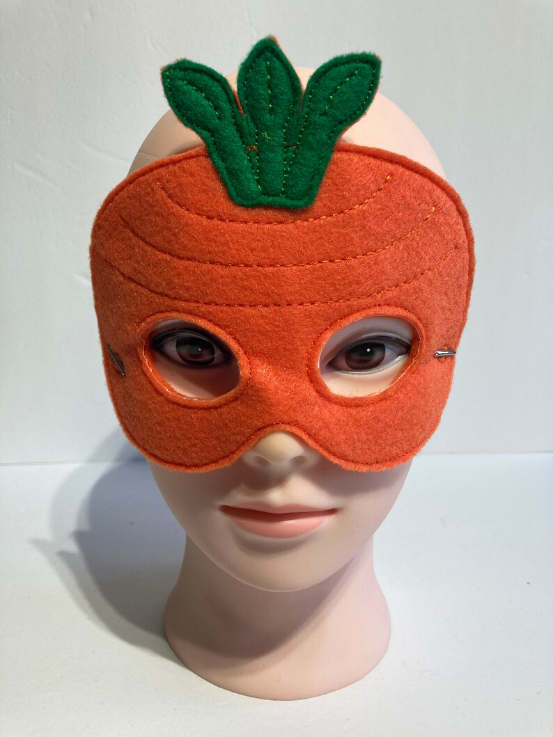 Carrot Dress Up/pretend Play Mask Party Favor Birthday - Etsy