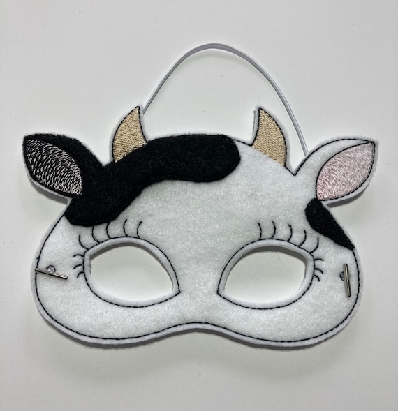 Cow Dress Up/pretend Play Mask Farm Animal Costume Halloween | Etsy