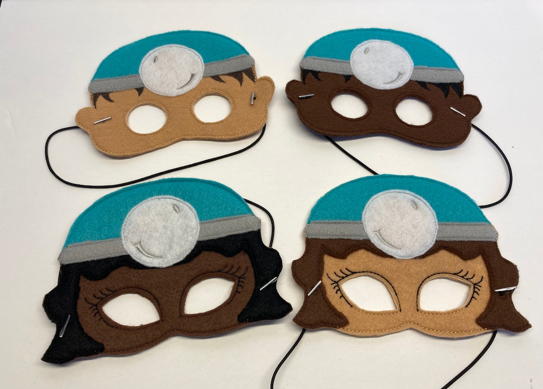 Child's Doctor/vet Dress Up/pretend Play Mask Male Female Veterinarian ...