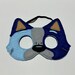 Blue Heeler Dog Dress Up/pretend Play Mask Costume Halloween Birthday ...