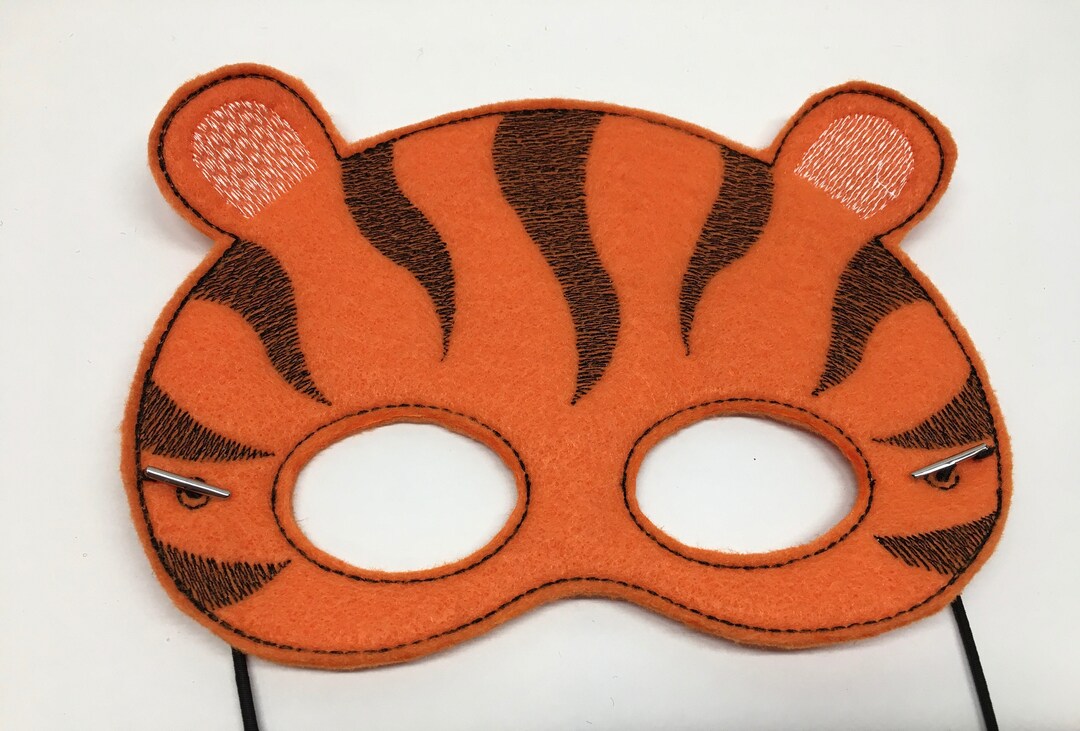 Tiger Dress Up/pretend Play Mask Zoo Animal Costume Halloween Birthday ...