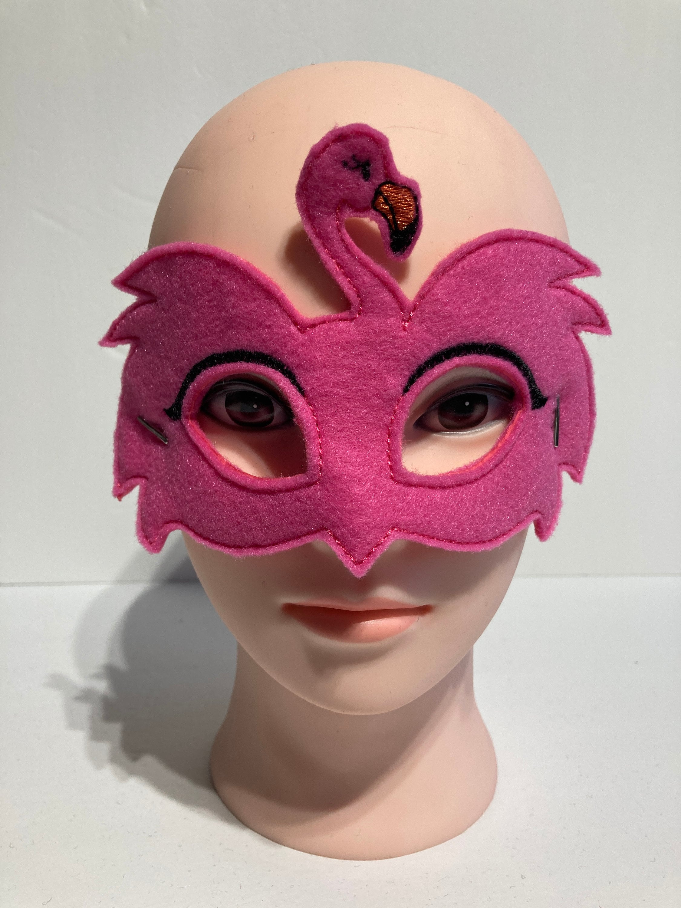 Flamingo Dress Up/pretend Play Mask Pink Bird Costume - Etsy